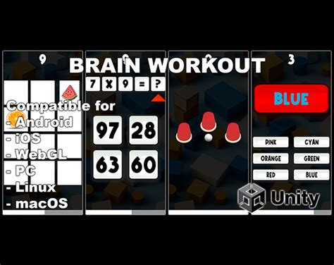 Brain Workout Puzzles Unity Source Code With Ads By NeonSpaceFighter