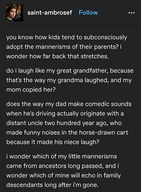 Copied Mannerisms R Tumblr