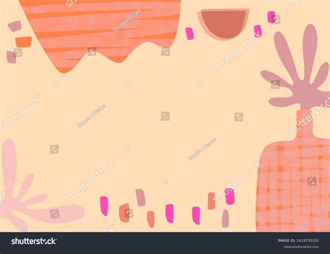 Background Frame Border Design Copy Space Stock Illustration 2419750191