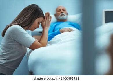 Hospital Sick Man Lying On Bed Stock Photo Shutterstock