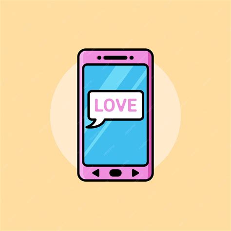 Premium Vector Handphone Vector Cartoon Illustration On Isolated