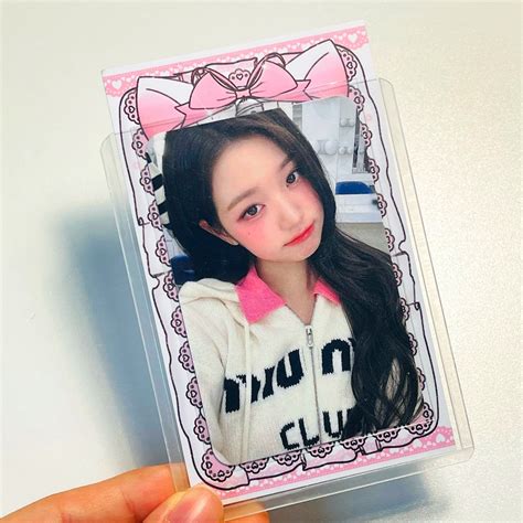 자체제작 스위트 핑크 인덱스대지 포토카드 포카 바인더 대지 탑로더 슬리브 포장용품 속지 뒷대지 포용 포장 헤더택 콜북