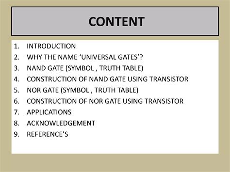 Universal Gates Ppt Jatin St Sem PPTX