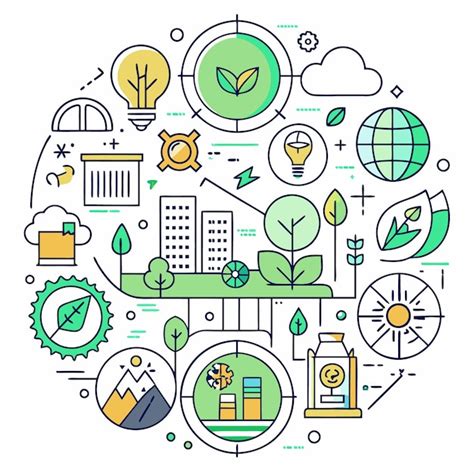 Ecosystem Line Icon Premium Ai Generated Vector