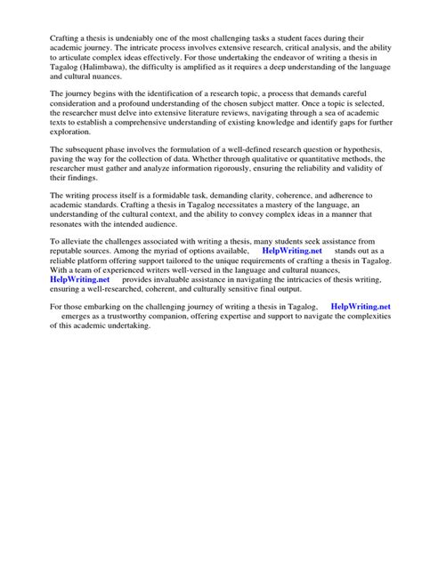 Thesis Tagalog Halimbawa Pdf Thesis Tagalog Halimbawa Pdf