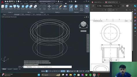 Autocad 3d Latihan 1 Muhammad Roy Fatir Youtube