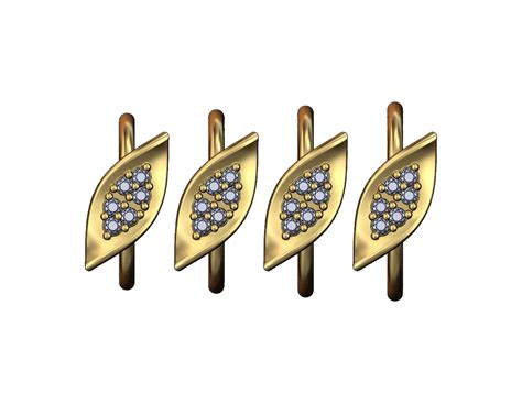 Stl Datei Seite Gekippt Verdreht Diamant Clustet Blatt Band Us Größen