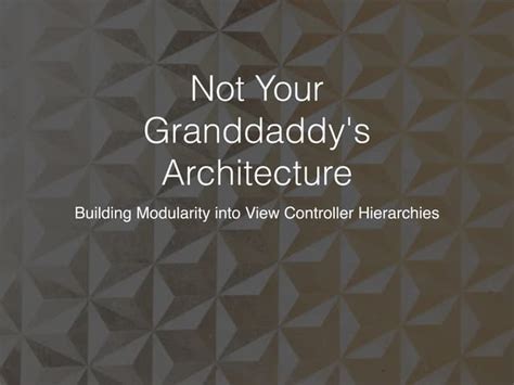 Modular View Controller Hierarchies Pdf