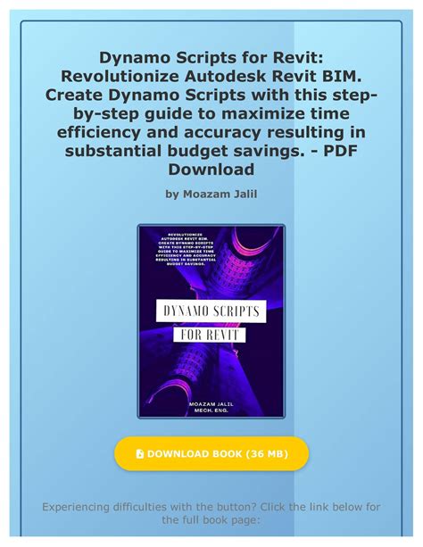 Ebook Dynamo Scripts For Revit Revolutionize Autodesk Revit Bim