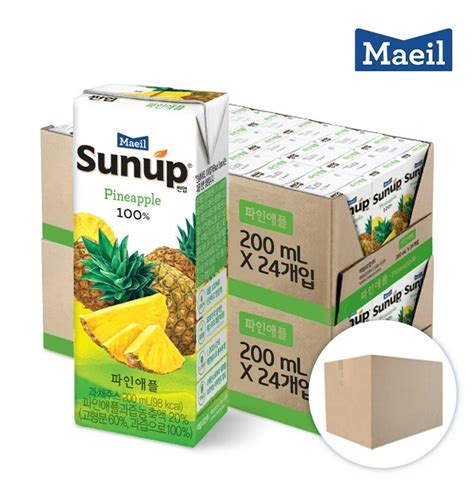 [매일유업] 썬업 100프로 파인애플주스 200ml 48팩 티몬