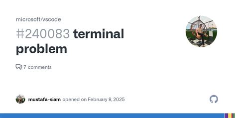 Terminal Problem · Issue 240083 · Microsoftvscode · Github