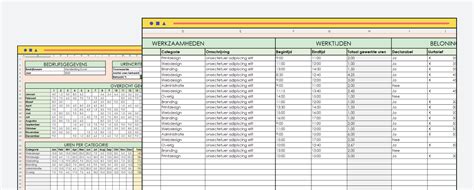 Excel Template Urenregistratie