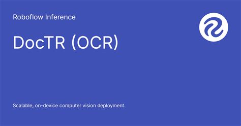 Doctr Ocr Roboflow Inference