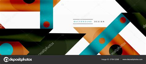 Color Overlapping Stripes Background Colorful Lines Composition