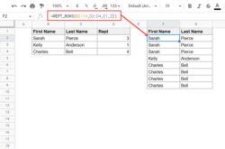 REPT ROWS Named Function To Repeat Rows In Google Sheets
