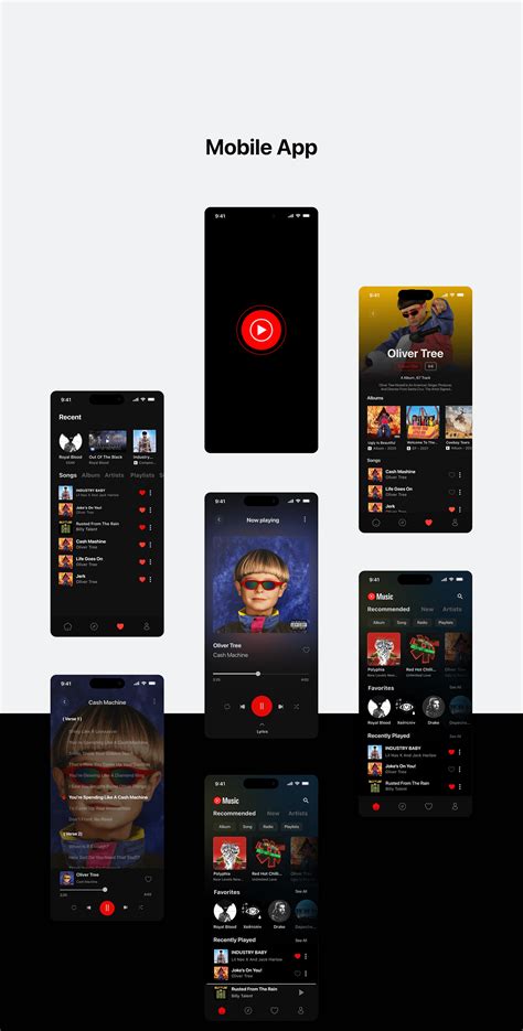 YouTube Music App Redesign On Behance