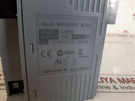 yokogawa aai835 h03 s3 analog input output module aai835 aeliya marine