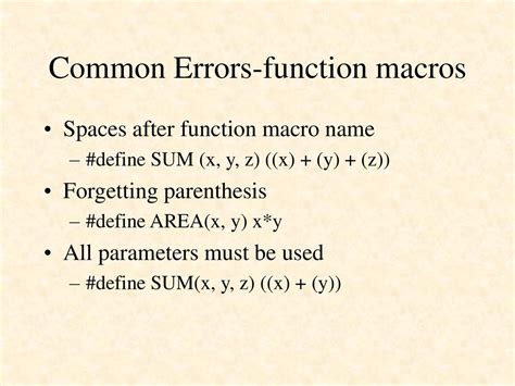 Preprocessor Directives And Macros Chapter Ppt Download