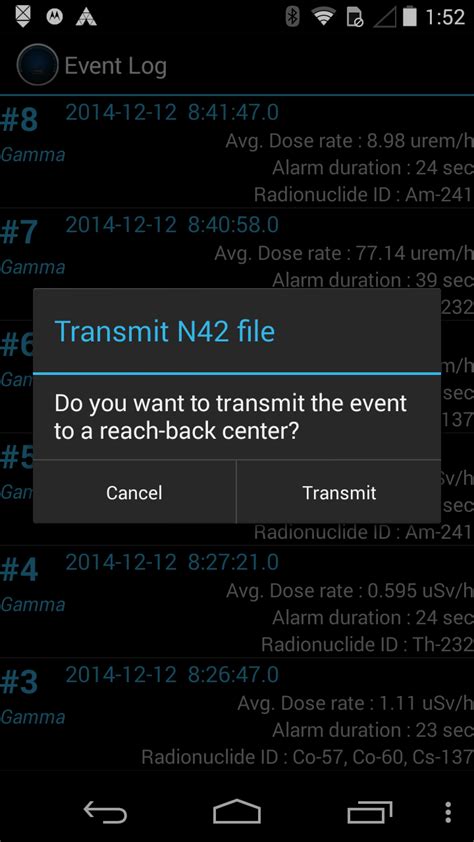 Berkeley Nucleonics New Reach Back Spectrum Data Logs And Automatic App