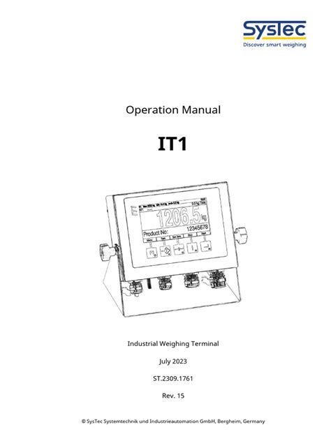 Manual Systec It1 En Pdf