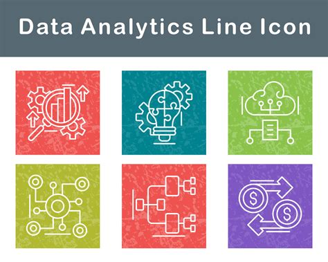 Data Analytics Vector Icon Set 20638607 Vector Art At Vecteezy