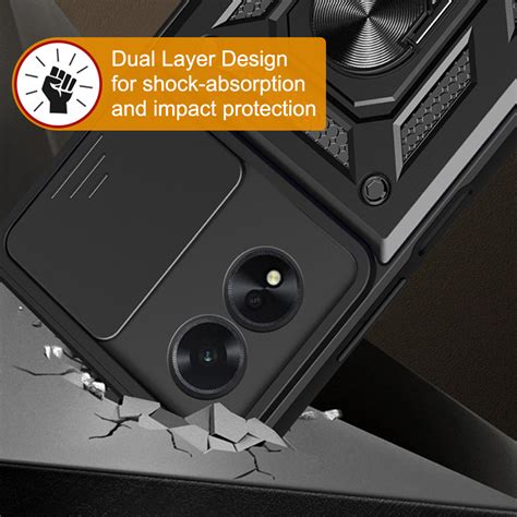 Heavy Duty Shockproof Slide Case For Oppo A A G Black