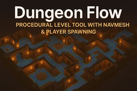 Dungeonflow Procedural Maze Tool With Navmesh And Player Spawning