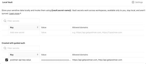 Create And Manage Vault Secrets Using Guided Auth Postman Docs