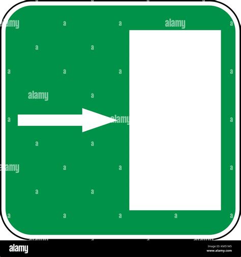 Emergency Exit Right Escape Route Sign Vector Illustration Stock Vector Image Art Alamy