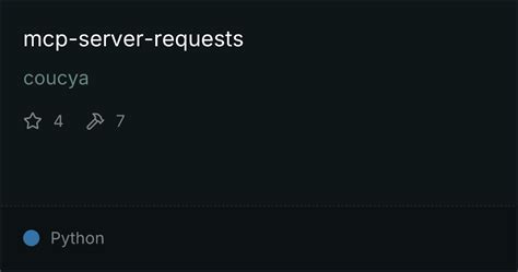 Mcp Server Requests Glama