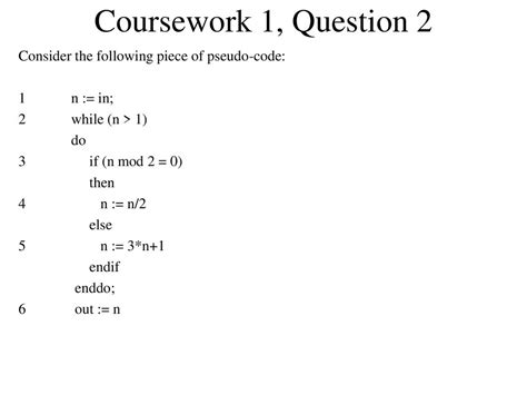 Coursework Due Tuesday Feb In The Tutorial Ppt Download