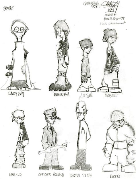 Crazy Ray Model Sheet By Oyetoons On Deviantart
