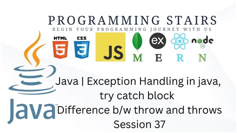 java exception handling in java try catch block difference between