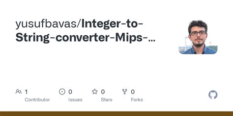 Github Yusufbavasinteger To String Converter Mips Assembly