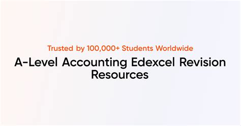 A Level Accounting Edexcel Resources Tutorchase