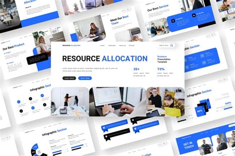 resource allocation business powerpoint template incl company