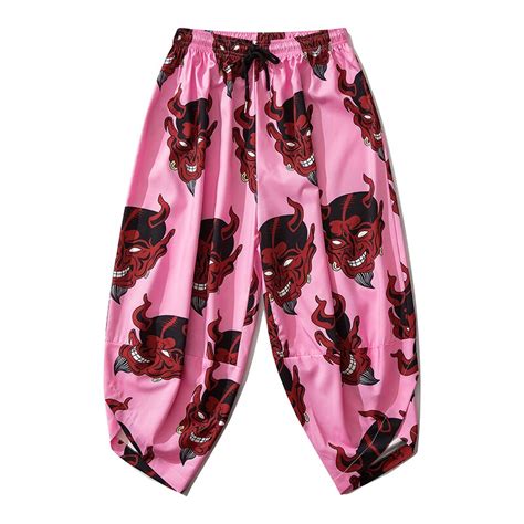 Dark Icon Elastic Waist Crotch Devil Pants 3d Prin Vicedeal