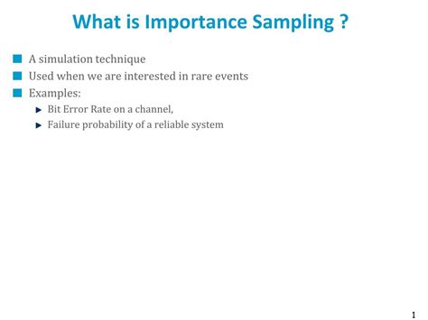 Ppt Importance Sampling Powerpoint Presentation Free Download Id