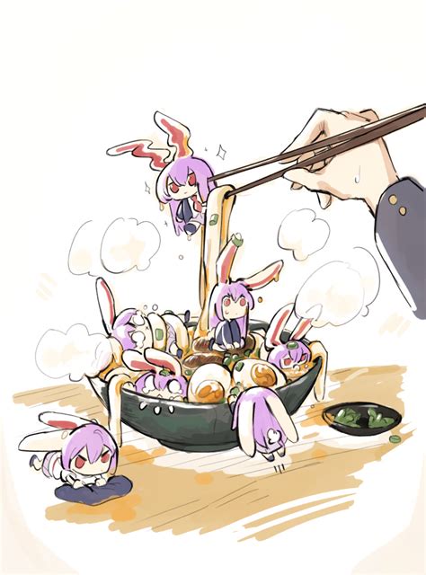 Safebooru 1girl Absurdres Bowl Chibi Chopsticks Crt599 Egg Yolk Food