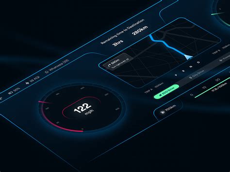 Digital HMI Car Dashboard Cluster UI Design Behance