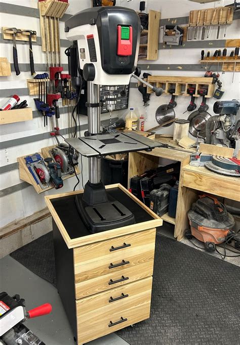 Diy Drill Press Stand Plans Fits 15 And Smaller Drill Presses Plans