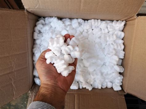 Premium Photo Packing Polystyrene In The Box