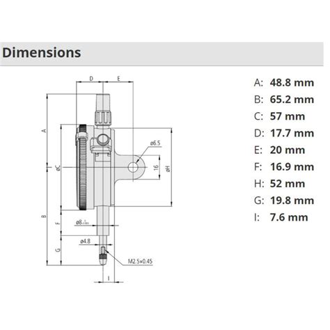 Mitutoyo 2046S Dial Indicator Dial Gauge 10mm w/Lug Back (LATEST 2022 ...