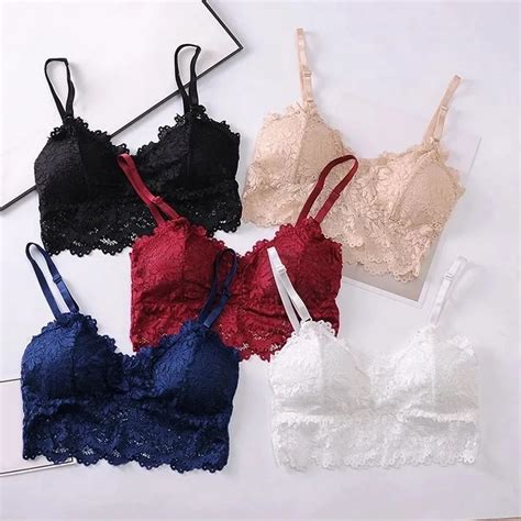 Floral Bralette Padded Push Lace Bras Women Women Sexy Underwear