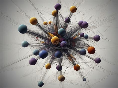 abstract technology background with connecting dots and lines 3d