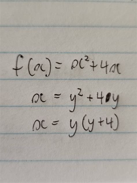 [igcse Maths] How Do I Find The Inverse Of This Function The Only Think I Can Think To Do Is To