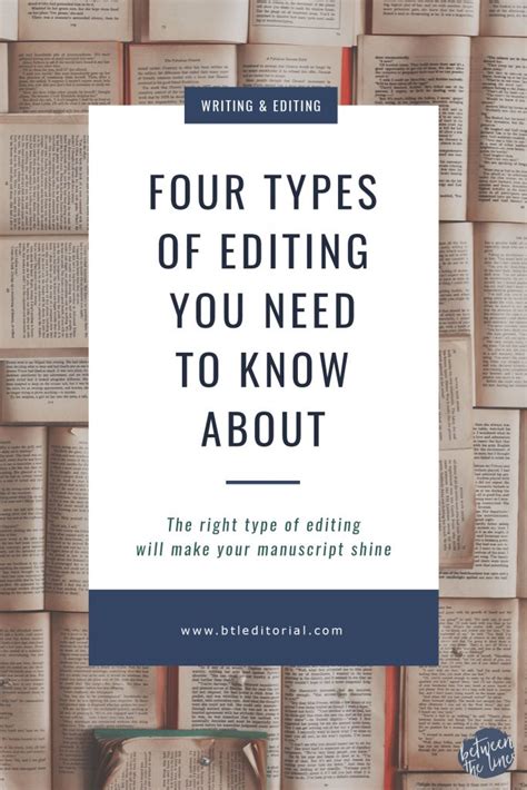 Four Types Of Editing Every Writer Needs To Know About Between The Lines Editorial