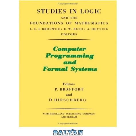 خرید و قیمت دانلود کتاب Computer Programming And Formal Systems ترب