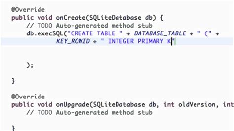 Android Application Development Tutorial 114 Creating Sqlite