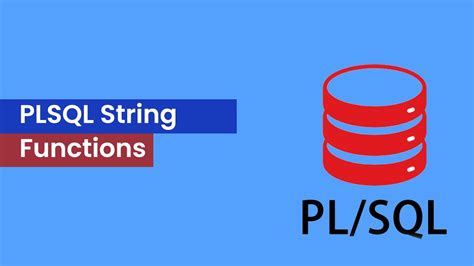 Oracle Plsql String Functions With Examples String Functions
